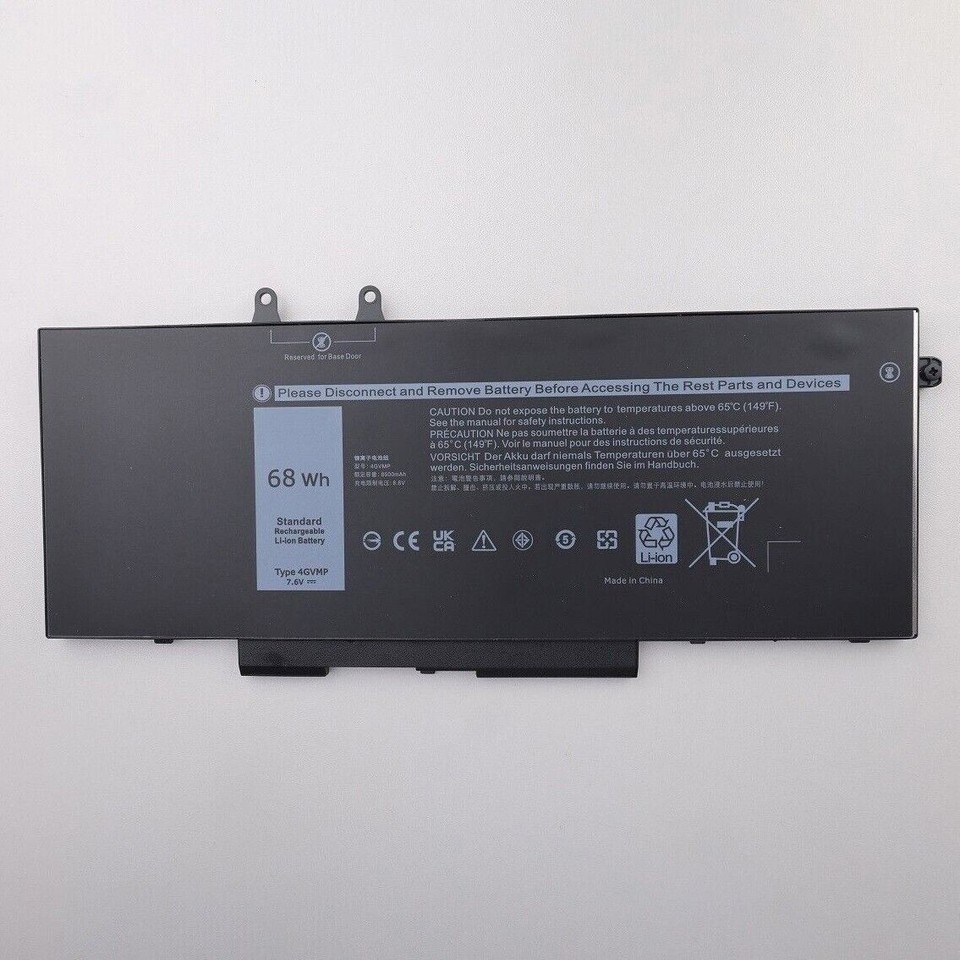 4GVMP Battery for Dell Latitude 5400 5500 Precision 3540 Laptop 9JRYT ...