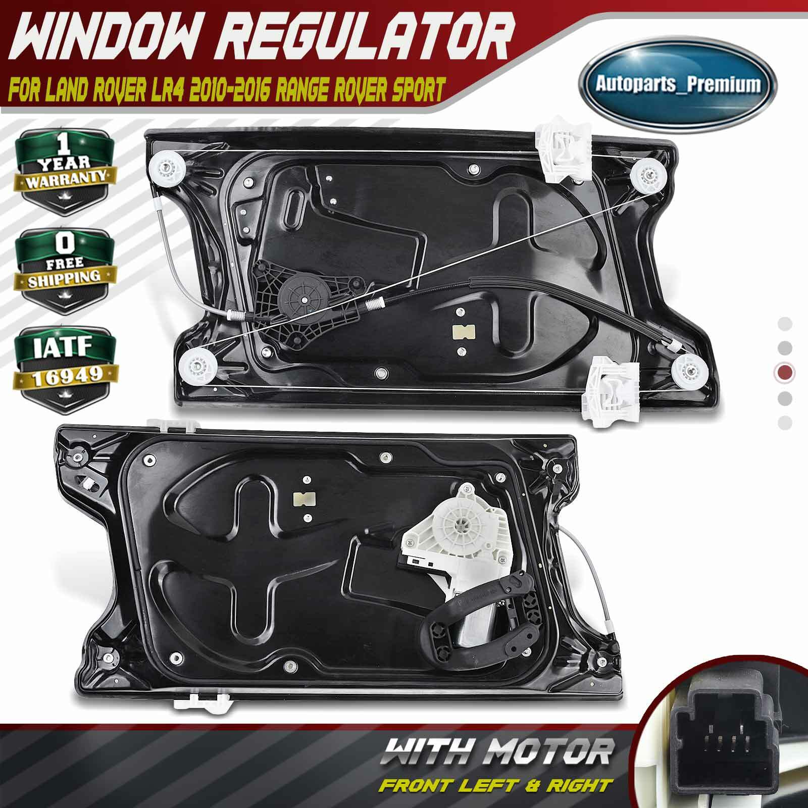 2x Power Window Regulator 6-pin for Land Rover LR4 10-16 Range Rover ...