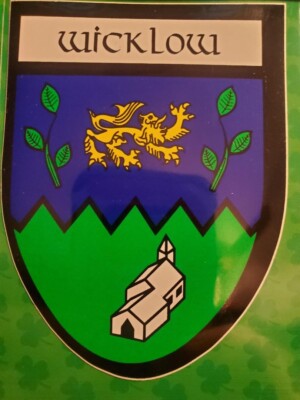 County Wicklow Crest Sticker Decal, prompt delivery | eBay