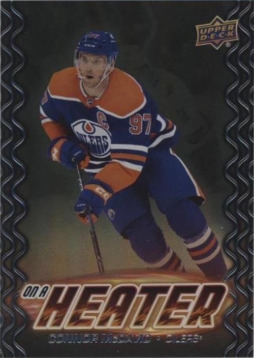 2024-25 Upper Deck Series 2 - On a Heater Connor McDavid #OH-12 Black ...