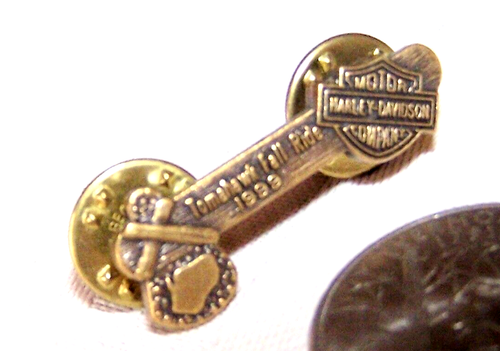 1999 HARLEY DAVIDSON HOG TOMAHAWK MDA "FALL RIDE" VEST HAT PIN | eBay