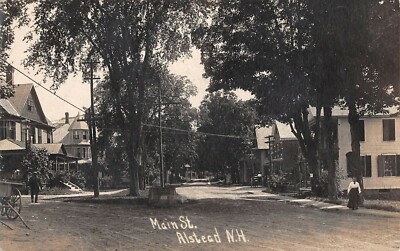 ALSTEAD, NH ~ MAIN STREET, HOMES, R.C. BRISTOL REAL PHOTO PC ~ used ...
