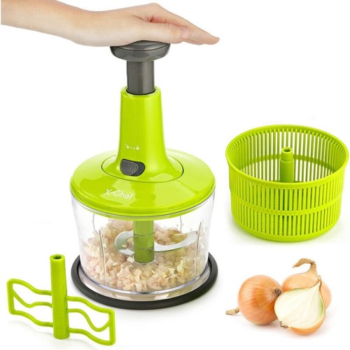 1L Food Vegetable Fruit Processor Chopper Multifunctional Dry Chop Mix ...