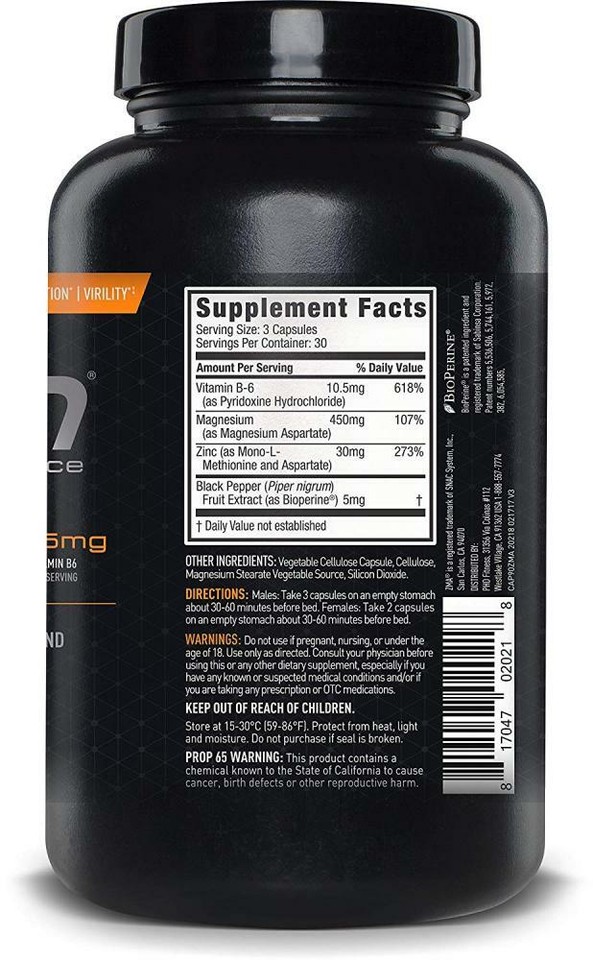 JYM Supplement Science, ZMA JYM, Zinc and Magnesium Supplement, 90 ...