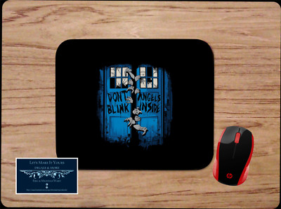 DOCTOR WHO TARDIS DON'T BLINK NEOPRENE MOUSE PAD DESK MAT HOME SCHOOL ...