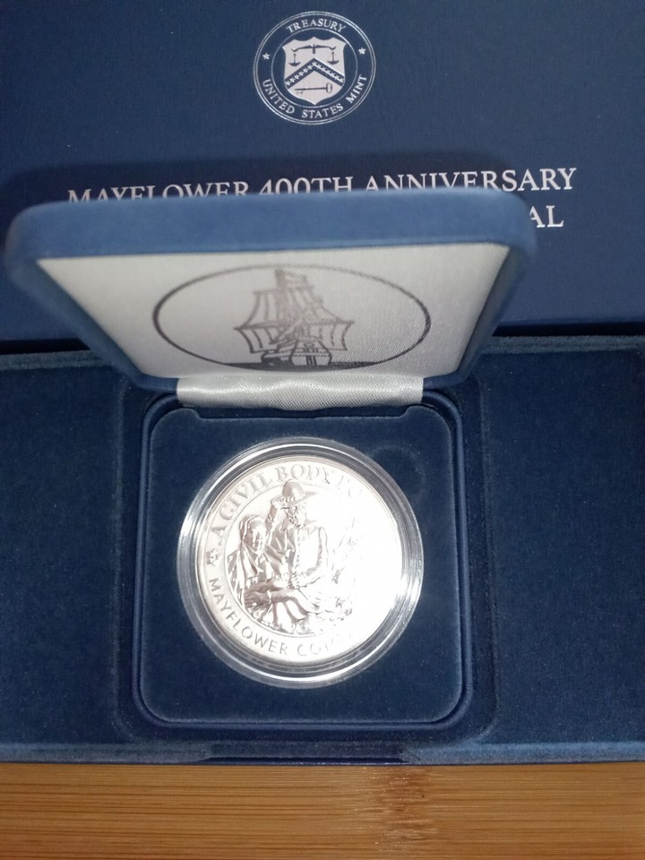 2020 mayflower 400th anniversary Reverse proof silver MEDAL | eBay