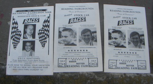 Three 1971 1972 Reading Fairgrounds Speedway Racing Programs | eBay