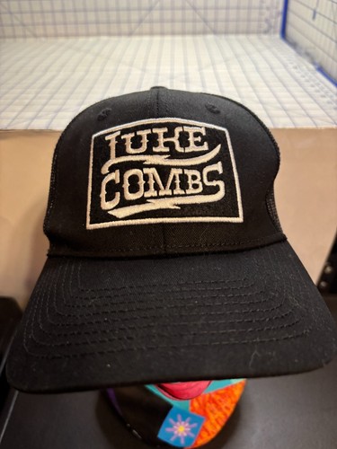 Luke Combs SnapBack Mesh Trucker Hat Black 5 Panel Snapback Excellent ...