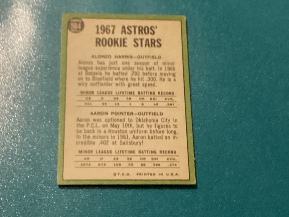 1967 Topps - High Number #564 Astros Rookies - EX+ - Lite Corner Wear ...