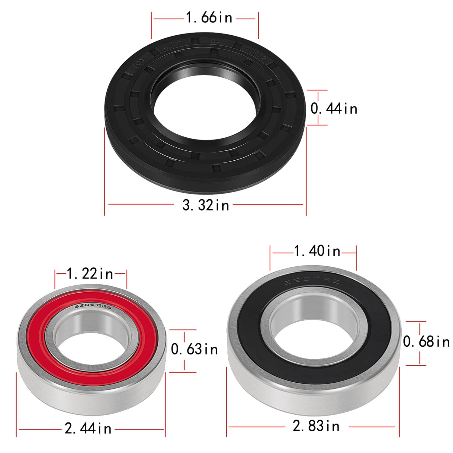 for Samsung Washer Seal & Bearing Rebuild Kit Fit DC97-17004A DC97 ...