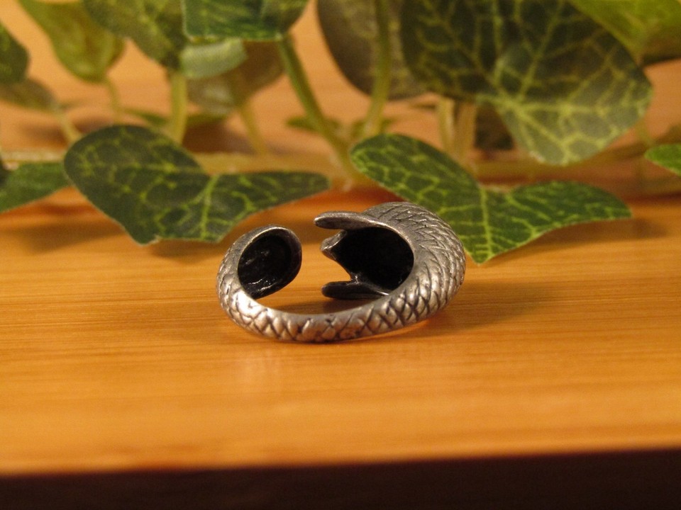 Hedgehog Ring - Adjustable Wrap Ring Silver Bronze Animal Pet Jewelry ...