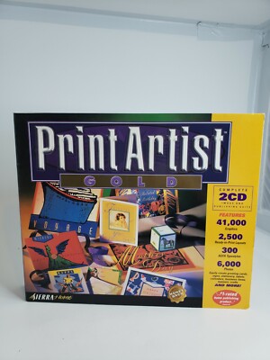 Print Artist 4.0 Platinum Sierra Home Graphics. Vintage. New | eBay