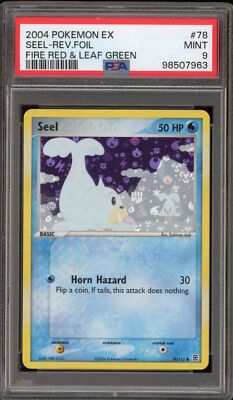 Pokemon Seel EX Fire Red & Leaf Green Reverse Holo #78 PSA 9 Mint | eBay