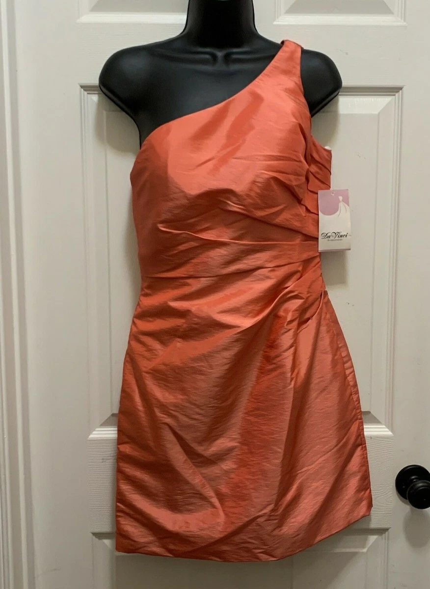 Watermelon Color Cocktail Dress