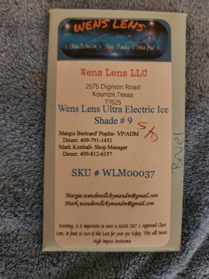 Wens lens original, azure, and electric ice scratch and dent product | eBay