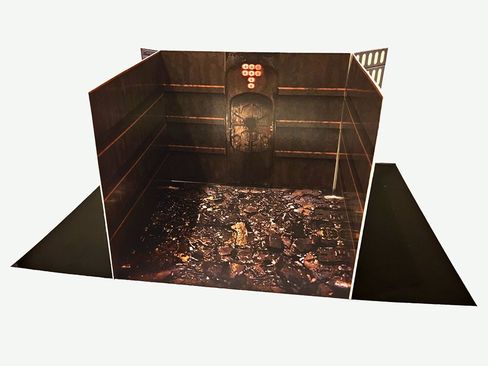 3.75" Death Star Trash Compactor Playset Display Set Star Wars Hasbro ...