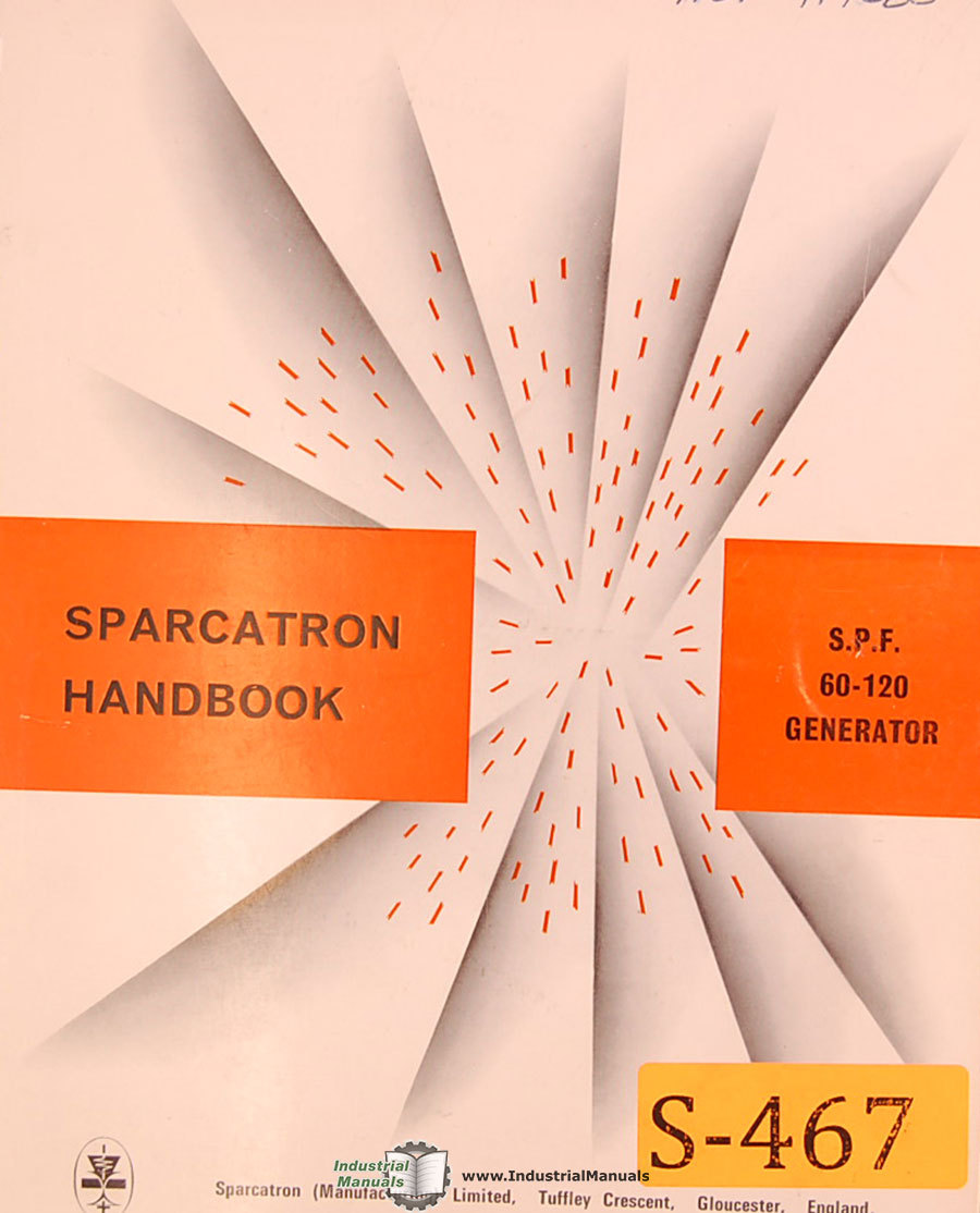 Sparcatron SPF 60/120, Generator Owners Electrical Service Manual | eBay