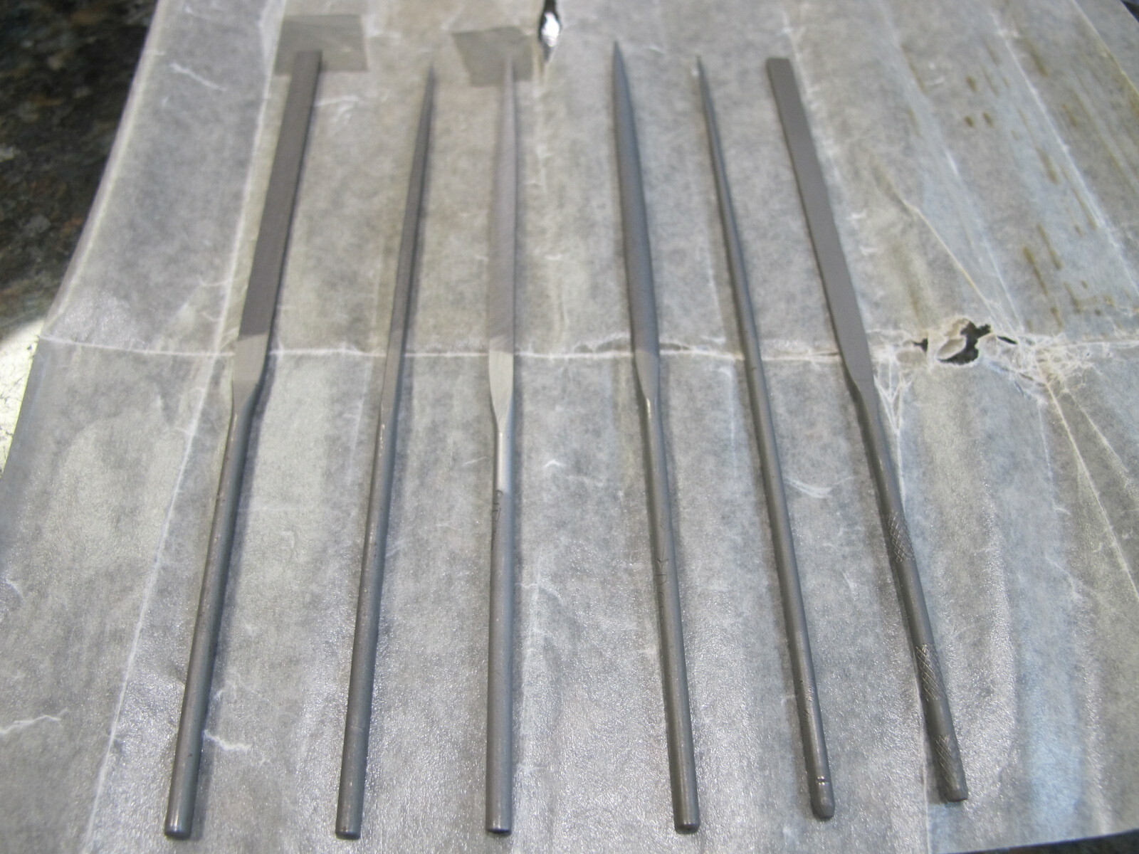 6 PCS FRIEDRICH DICK & GROBET NEEDLE FILE Assorted SET 160mm cut #00,1 ...