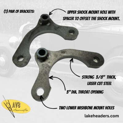 1935 - 36 Ford Rear Wishbone / Radius Rod Hanger Brackets For F1 Shock ...