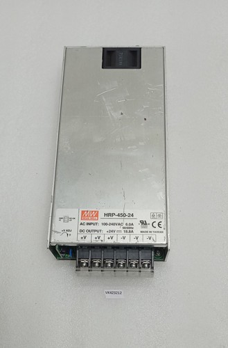 MEAN WELL HRP-450-24 AC INPUT 100-240VAC 6.0A 50/60Hz Switching Power ...