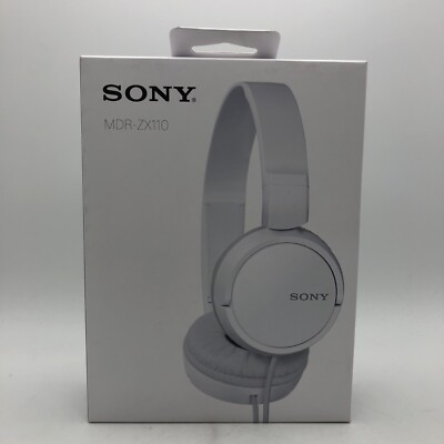 Sony ZX Series Wired On Ear Headphones - White (MDR-ZX110) 27242868823 ...