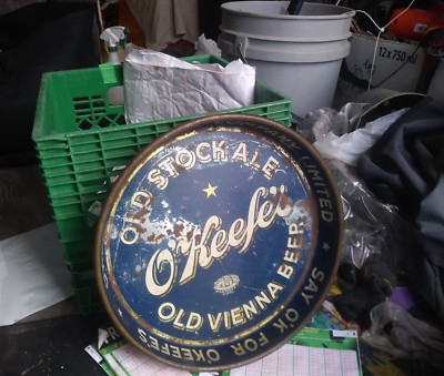 O'Keefe Beer Tray Antique pre 1934 13" Steel BEVERAGES Soda Mancave | eBay