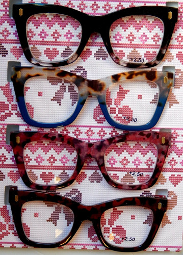 JESSICA SIMPSON 4 PACK SET PREMIUM READING GLASSES READERS TORTOISE CAT ...