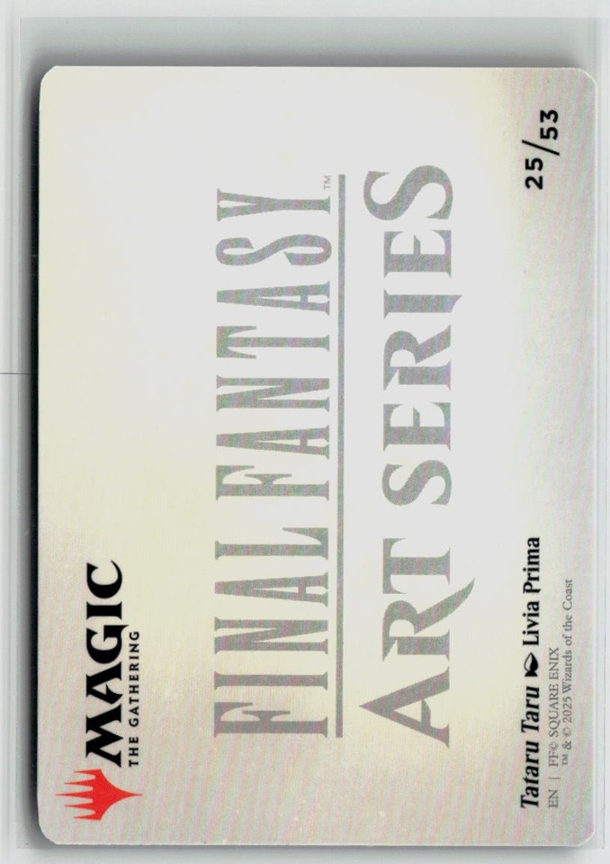 Tataru Taru Art Card (Gold-Stamped Signature) S Art Series: FINAL ...