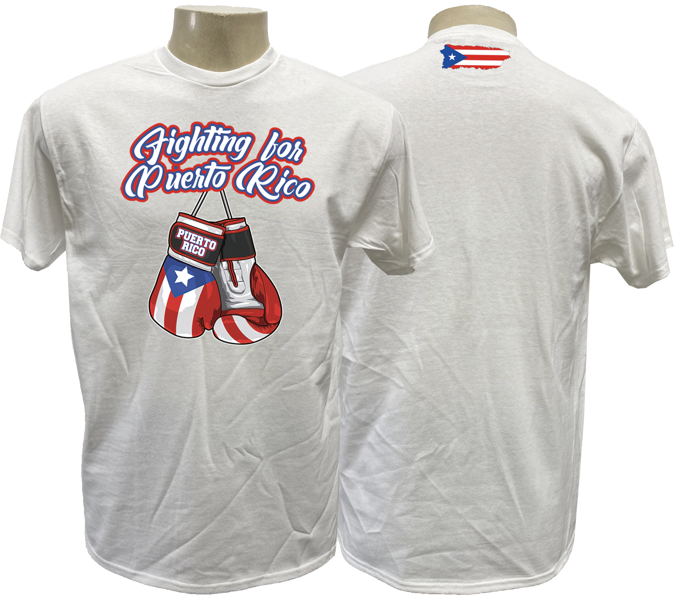 FIGHTING FOR Puerto Rico Heat Transfer Short Sleeve Cotton T SHIRT Free ...