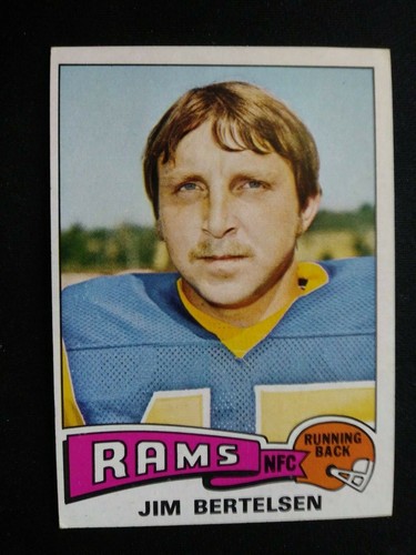 1975 Topps Football Card # 121 Jim Bertelsen - Los Angeles Rams | eBay