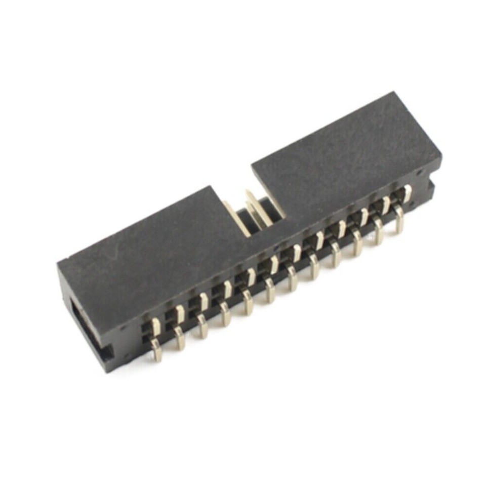 5Pcs 2.54mm Pitch 2x12 24 Pin SMT IDC Cable Connector Male Shrouded Box ...