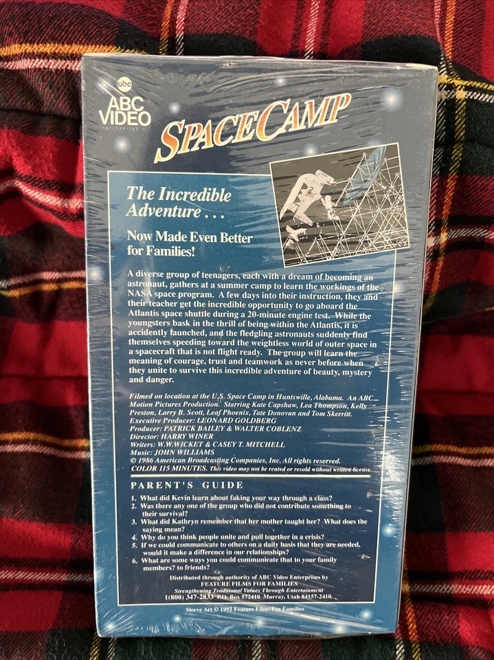 Vintage 80's Sealed VHS Space Camp 1986 Video NEW | eBay