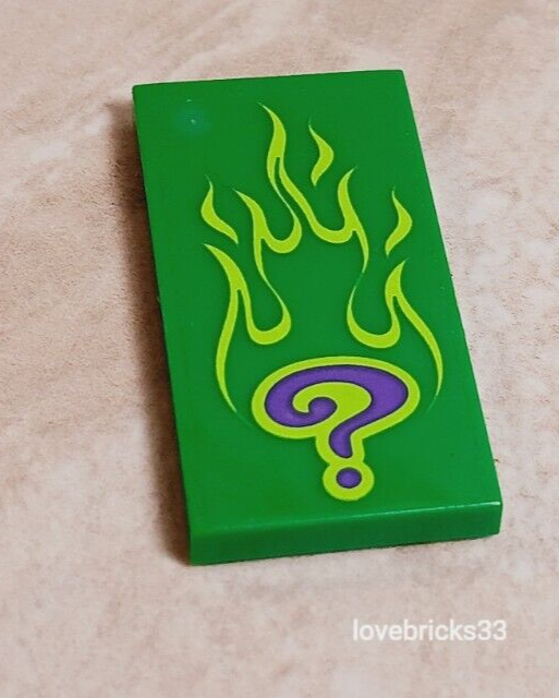 LEGO Question Mark Flames Sign Sticker Green Blue JOKER Batman Villain ...