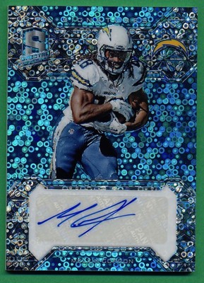 2016 Panini Spectra MELVIN GORDON Auto AUTOGRAPH NEON BLUE Chargers 23/ ...