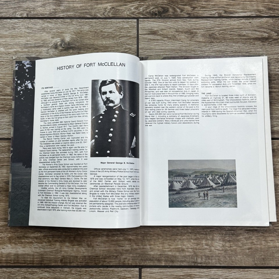 1997 United States Army Ft. McClellan, Alabama HC Book Basic Training ...