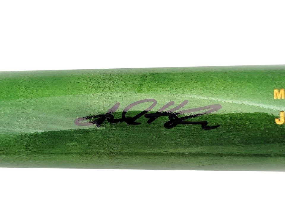 Jarred Kelenic Auto Signed Green Chandler Game Model Bat Atlanta Braves ...