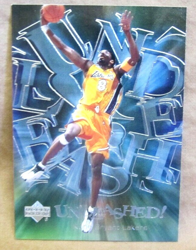 KOBE BRYANT 2000-2001 UPPER DECK UNLEASHED REFRACTOR LOOK CARD!LAKERS ...