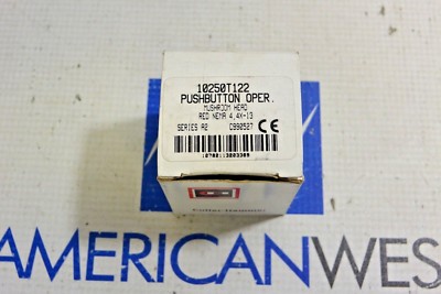 10250T122 CUTLER HAMMER PUSHBUTTON MUSHROOM HEAD RED NEMA 4,4X-13 NEW ...
