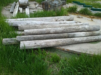 Vintage Aged Corral Posts Pine And Fir 5-7" Diameter And 7 Ft Long ...