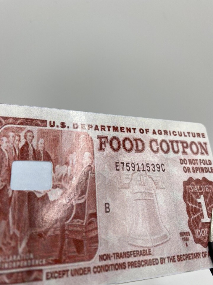 X2 Funny Food Stamp Credit Card Skin-Sticker for Credit Card Skin ...