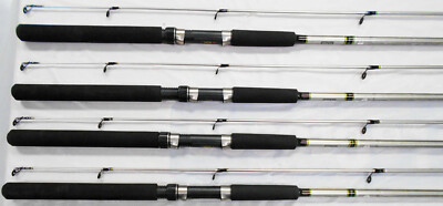4 PINNACLE VERTEX RODS 12', VGTCR12 FOR JIGGING, GRAPHITE SET OF 4 ...