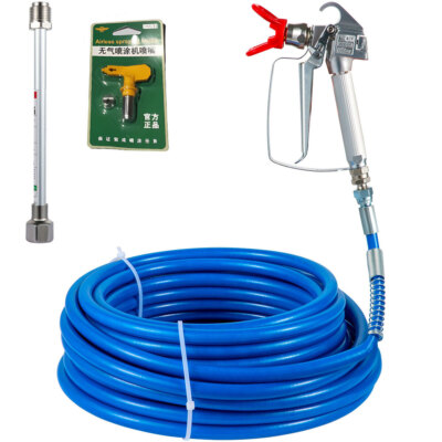 Airless Paint Spray Hose Kit 50ft 1/4" Swivel Joint 3600psi with 517 ...