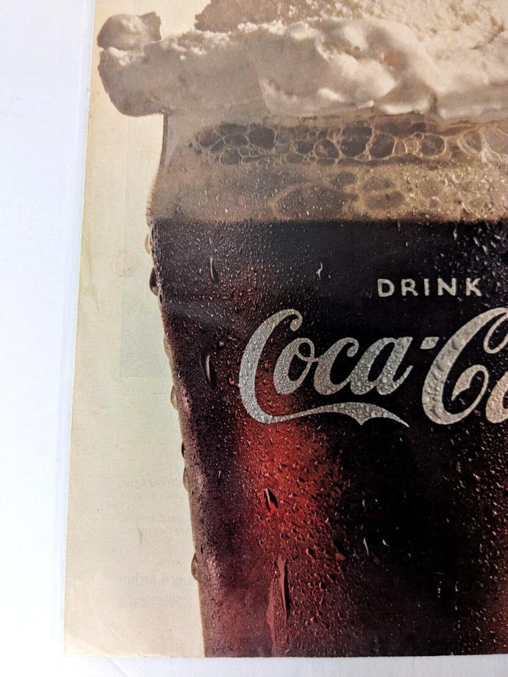 1966 Coca-Cola magazine print ad vintage, Coke float, ice cream | eBay