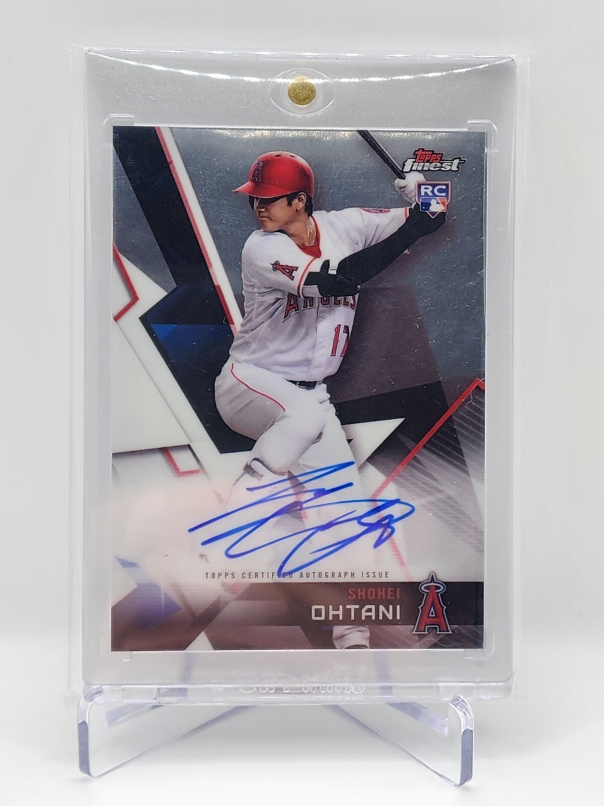 2018 Topps Finest #100 Shohei Ohtani Auto Rookie Angels Dodgers MVP | eBay