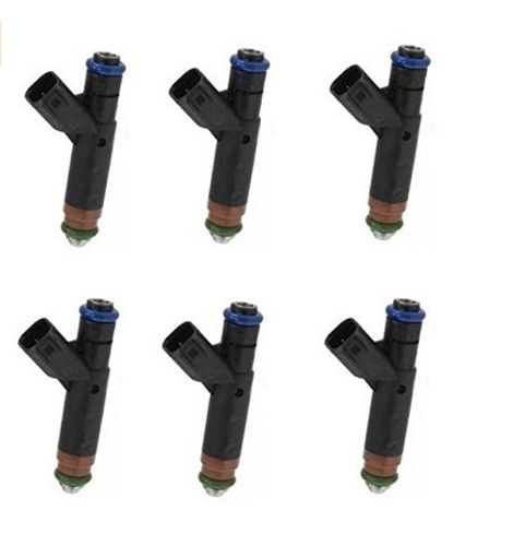 6 Fuel Injector 04854181 for Grand Jeep Cherokee Wrangler 4.0 Dodge Ram ...