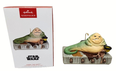 Hallmark 2023 Star Wars Jabba the Hutt Return of Jedi Keepsake Movement ...