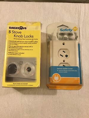 BabiesRUS 5 Stove Knob Locks Protection & Safety 1st Swivel Outlet ...