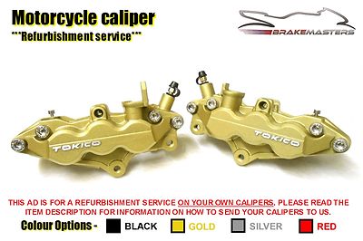 Suzuki GSX1400 K7 FE 07 08 front brake calipers refurbishment service ...