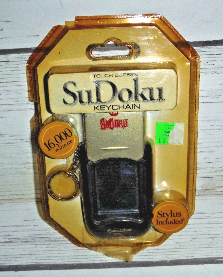 New Sealed Electronic Touch Screen Sudoku Handheld Game Keychain W ...