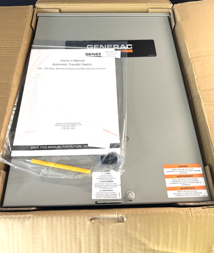 Generac ATS RXSC200A3 Non-Service Rated 200A Automatic Transfer Switch ...